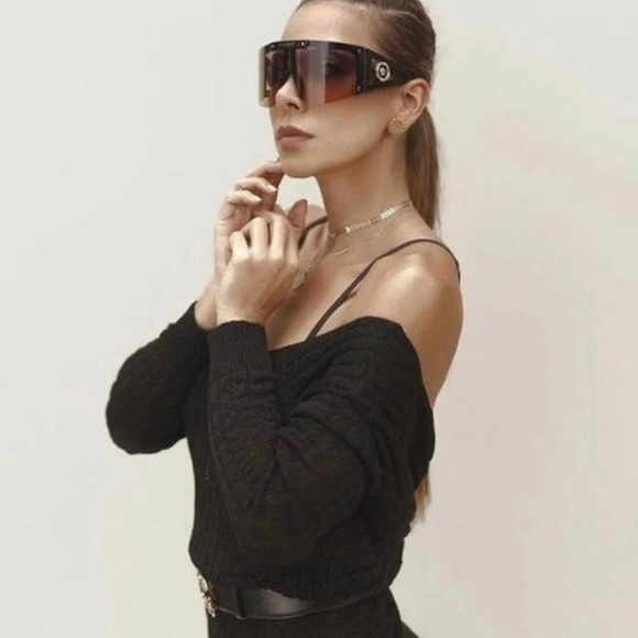 Versace | Accessories | Versace Ve4393 5271w Oversize Sunglasses Multicolor Lens | Poshmark